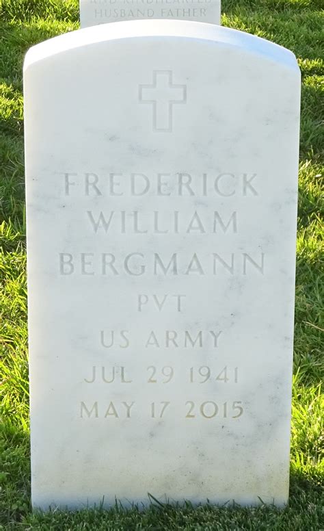 Frederick William Bergmann 1941 2015 Find A Grave Memorial