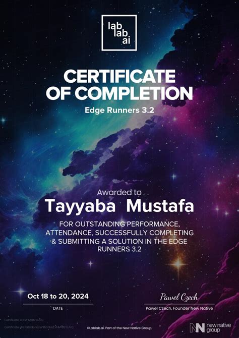 Tayyaba Mustafa On Linkedin Edge Runners 32 Certificate For