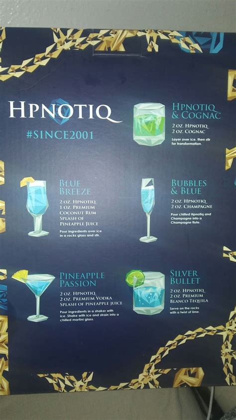 Hypnotiq Since2001 Drink Cocktail Liquor Recipes