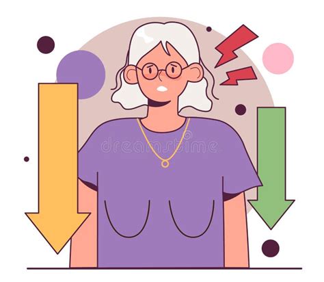 Aging Or Getting Old Concept Old Character Time Flies Metaphor Stock Vector Illustration Of