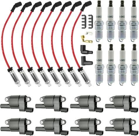 Set Of 8 Uf414 Round Ignition Coil And 748uu Spark Plug With