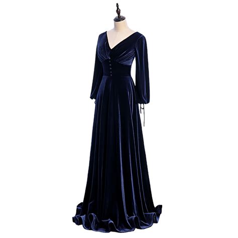 Plus Size Velvet Long Sleeve Evening Dress Hello Curve