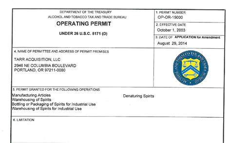 Oregon Trip Permit Template