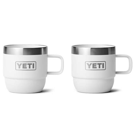 Rambler 177 Ml Stackable Mugs 2 Pack White The Gourmet Warehouse