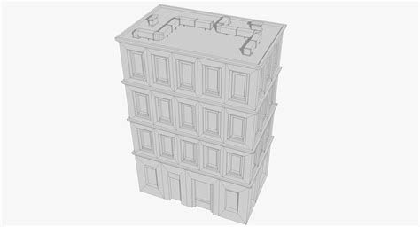Apartment Building 12 Models Collection 1 3d Model 79 3ds Max C4d Dae Dxf Fbx Obj
