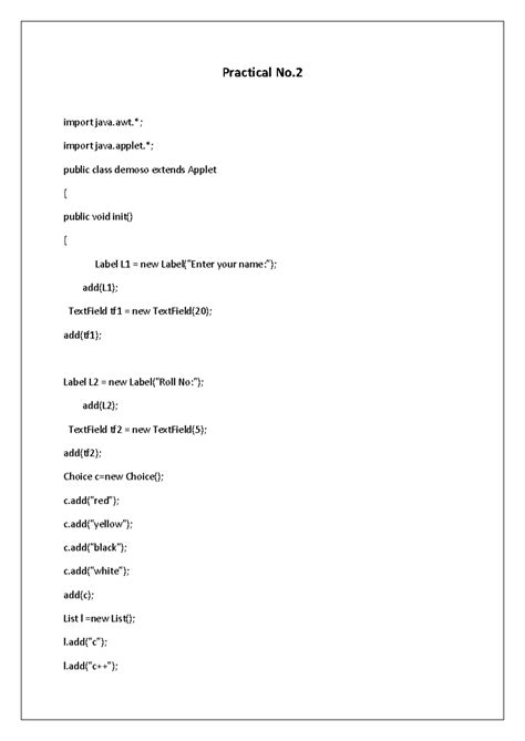 Practical No 2 Ad Practical No 2 Import Java Import Java