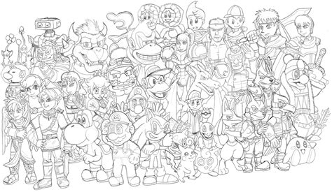 Smash Bros Coloring Sheet [2025]