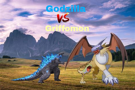 Godzilla Vs Griffomon Fanmade Poster By Terraformer09 On Deviantart