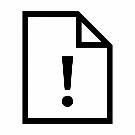 Alert Document Error File Warning Icon Download On Iconfinder