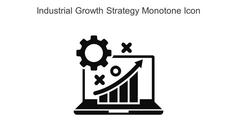 Industrial Growth Strategy Monotone Icon In Powerpoint Pptx Png And Editable Eps Format Ppt Example