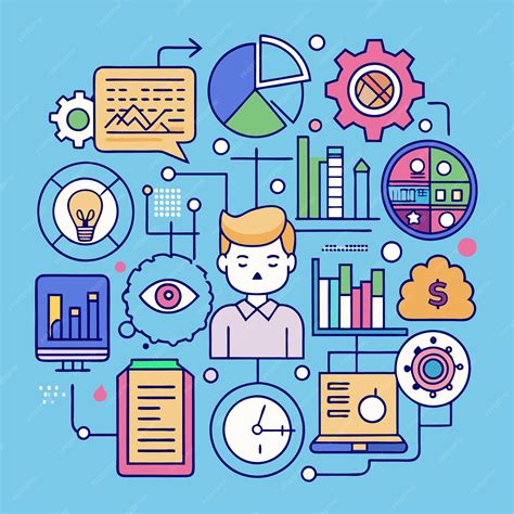 Businessman Analyzing Data Charts Graphs And Diagrams Premium Ai Generated Vector