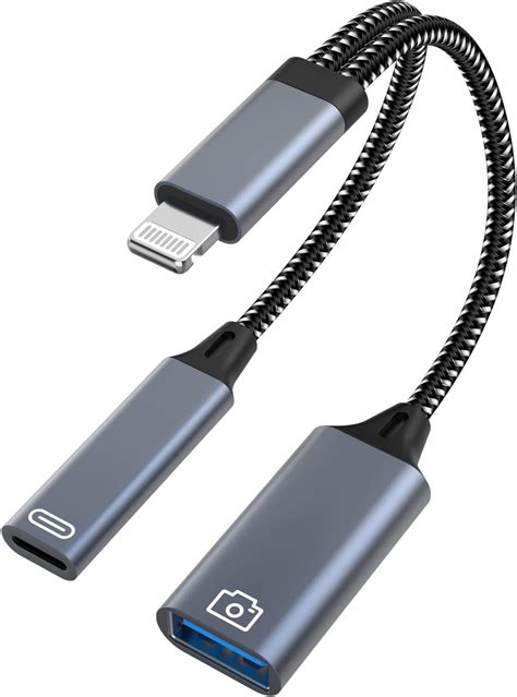 [apple Mfi Certified] Lightning To Usb Camera Adapter With Charging Port Usb3