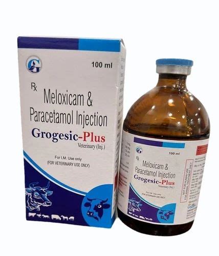 Grogesic Plus Meloxicam Peracetamol Vet Injection At Rs 60vial