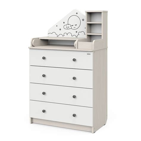 Пеленальный комод трансформер Атон Сириус Alf с ящиками для одежды и ...