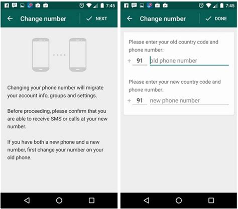 Usabletricks How To Change Whatsapp Mobile Number