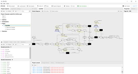 Example Model For Event Log Generation Cpn Ide