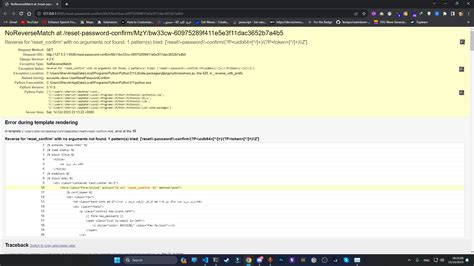 Django Noreversematch At Reset Password Confirm Stack Overflow
