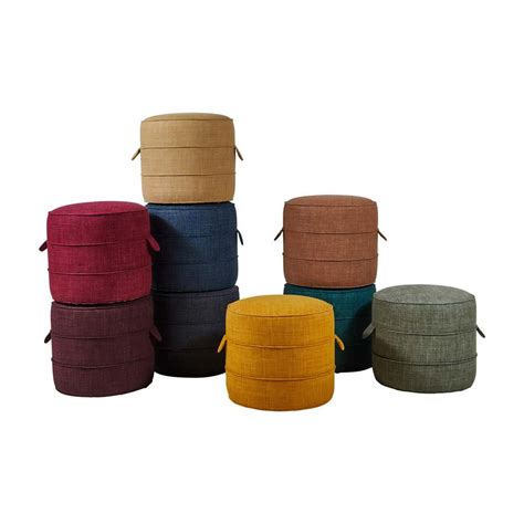 Nickey Kehoe Collection Small Round Hassock For Sale At 1stdibs