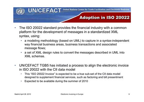 e invoicing the un cefact cross industry invoice pdf