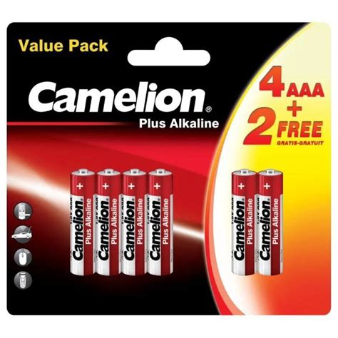 Батарейка Camelion, ААА (LR03, 24A), Plus Alkaline, щелочная, 1.5 В ...