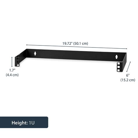 Buy 1u Hinged Wall Mount Patch Panel Bracket 4 Inch Deep 19 Patch Panel Swing