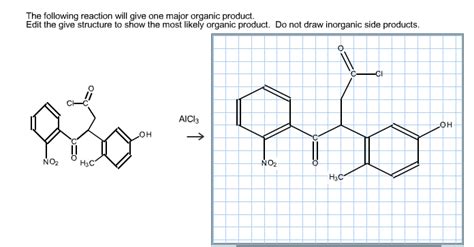 Solved The Following Reaction Will Give One Major Organic