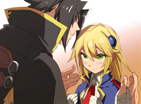 Anime Picture Search Engine 1boy 1girl Bandages Black Hair Blazblue