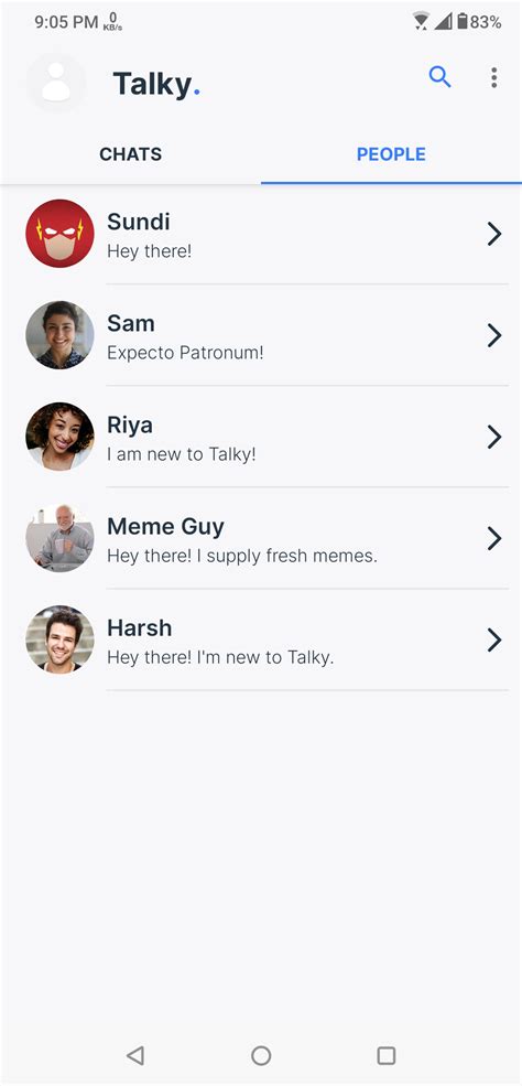 github sanidhyakr18 talky chatapp an instant messaging android chat