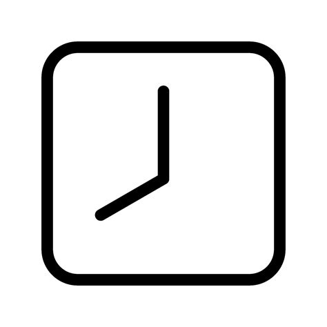 Clock Icon Vector Symbol Design Illustration Vector Art At Vecteezy