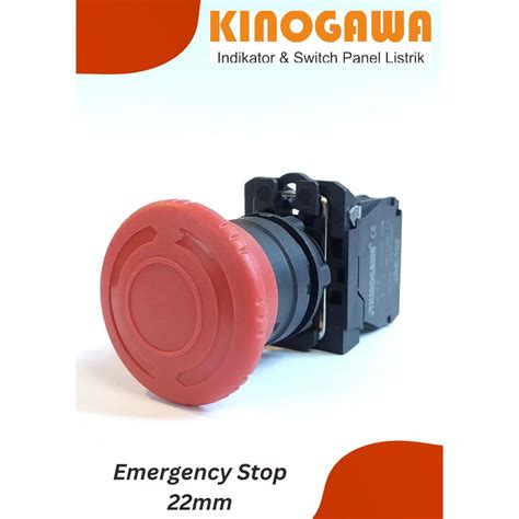 Jual Emergency Push Button Plastik Model Bs542 Ukuran 22mm Push