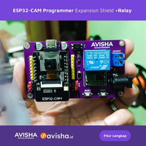 Jual Esp32 Cam Programmer Shield Esp32 Cam Relay And Protection Shield Esp32 Cam Expansion