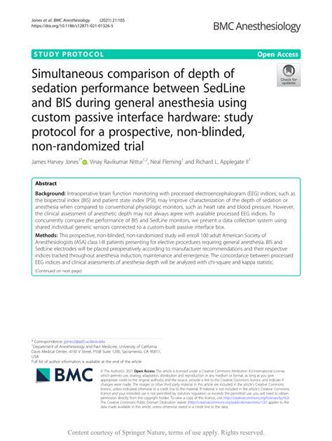 Pdf Simultaneous Comparison Of Depth Of Sedation Performance Between