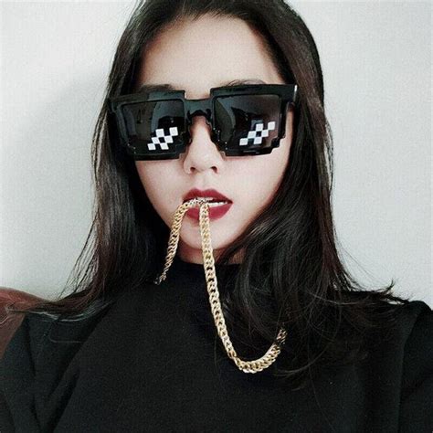 Thug Life Sunglasses Deal With It 86 Bit Pixel Glasses Cool Fashion