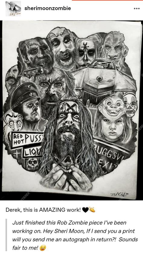 Sheri Moon Zombie Chest Tattoo