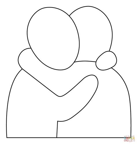 Drawing Of People Hugging