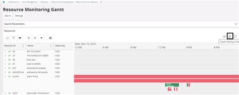 red vertical lines in resource monitoring gantt ifs community