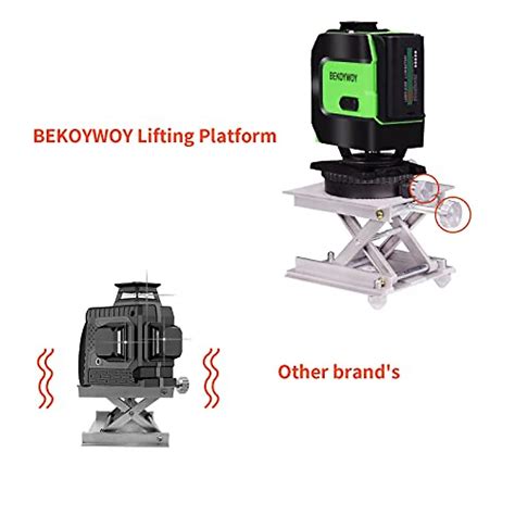 Bekoywoy 360 Degree 2 In 1 Rotating Base Lifting Platform Laser Level Adapter 1 4 And 5 8
