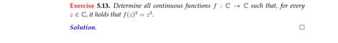 solved exercise 5 13 ﻿determine all continuous functions