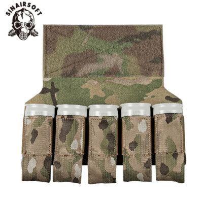 Tactical Grenade Pouch 40mm 5 Round Military Airsoft Holder Mk3 Mk4 D3