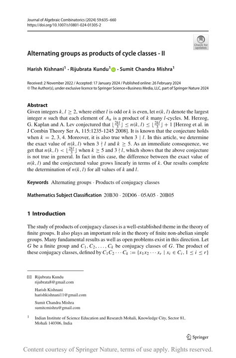 Alternating Groups As Products Of Cycle Classes Ii