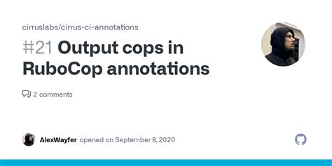 Output Cops In RuboCop Annotations Issue Cirruslabs Cirrus Ci Annotations GitHub