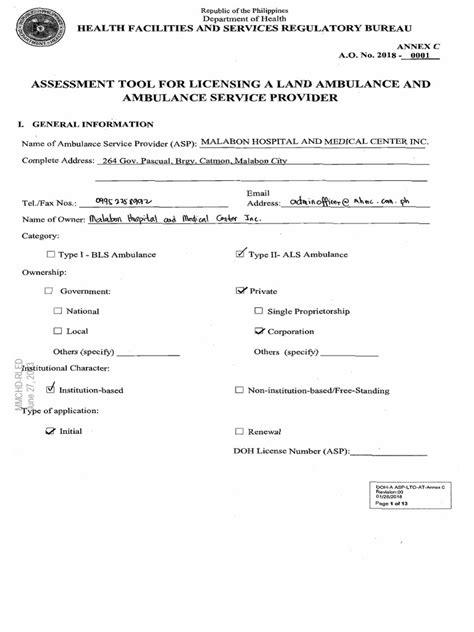 Assessment Tool Ambulance Pdf Ambulance