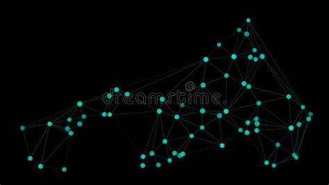 Digital Connections Experiment Triangles Shapes New Technology Vector Background Stock Vector