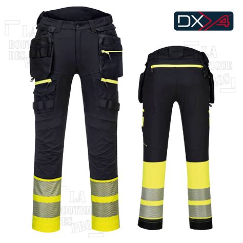 Pantalon Dx4 Holster Hi Vis Classe 1 Portwest La Boutique Des Pros