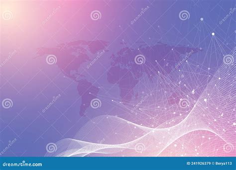 Big Data Visualization Geometric Abstract Background Visual