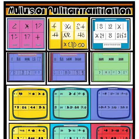 Multiplication Poster For Classroom · Creative Fabrica