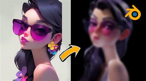 2d To 3d Blender Sculpting A Beautiful Female Bust Youtube