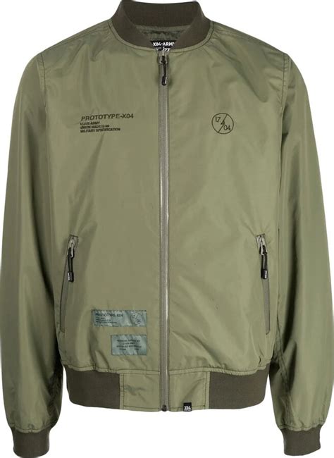 Izzue Logo Embroidered Bomber Jacket Shopstyle