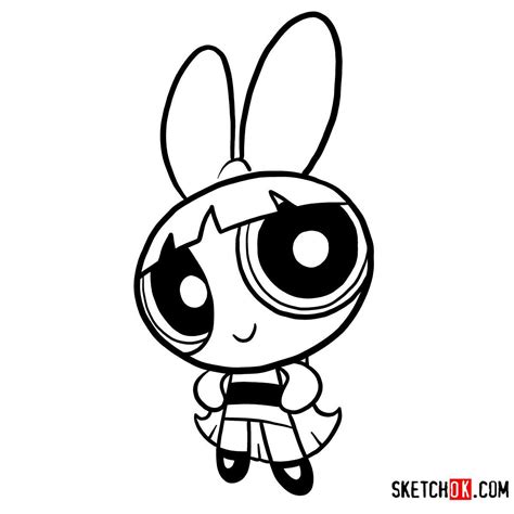 How To Draw Blossom From The Powerpuff Girls 2016 Series Bubble