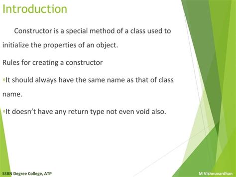 Constructors Ppt